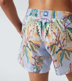 Etro Printed Swim Trunks - Blue