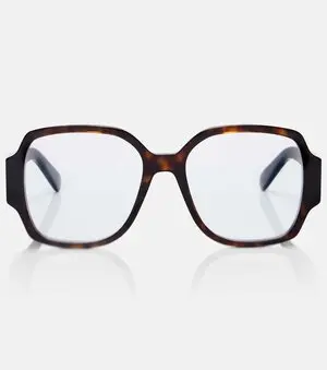 Dior Diorglow O S3i Square Frame Glasses - Brown
