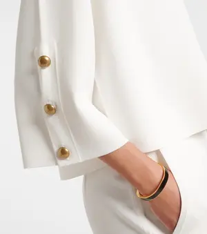 Max Mara Embellished V-neck Top