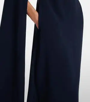Oscar De La Renta Embroidered Gown - Blue