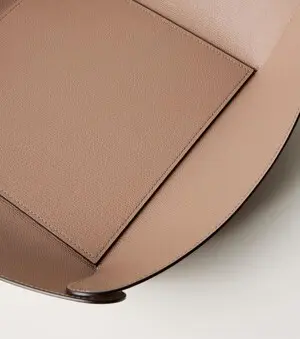 GIOBAGNARA Safran Large Leather Bowl - Grey