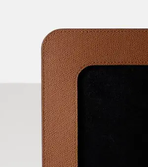 GIOBAGNARA Polo Small Leather Picture Frame - Brown
