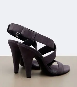 Alaïa Suede Sandals - Grey
