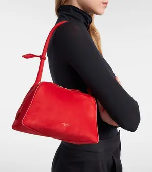 Alaïa Le Bouledogue Small Shoulder Bag - Red