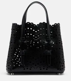 Alaïa Mina 20 Vienne Leather Top-handle Bag - Black