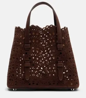 Alaïa Alaïa Mina 20 Vienne Leather Top-Handle Bag Brown