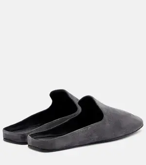 Max Mara Logo Suede Mules