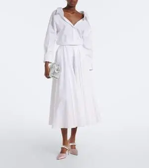 Manolo Blahnik Embellished Satin Mules