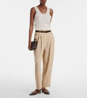 TOTEME Small Leather Shoulder Bag - Brown