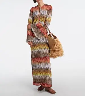Missoni Wave Lamé Beach Dress
