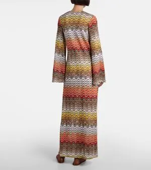 Missoni Wave Lamé Beach Dress