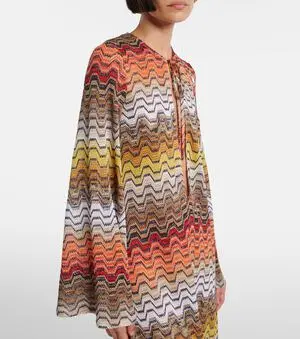 Missoni Wave Lamé Beach Dress