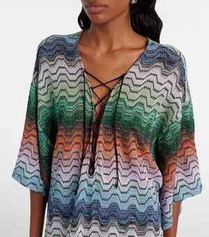 Missoni Wave Lamé Beach Dress - Multicoloured
