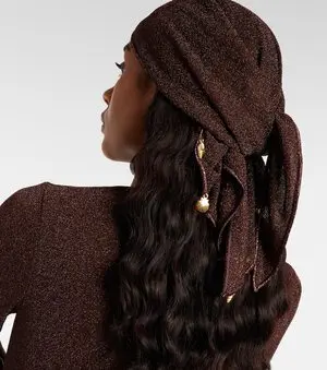 Oseree Lumière Embellished Scarf