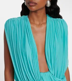 Christopher Esber Ripple Draped Asymmetrical Minidress