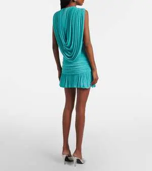 Christopher Esber Ripple Draped Asymmetrical Minidress