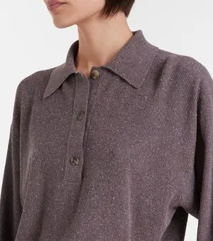 Calvin Klein Helga Silk Polo Sweater
