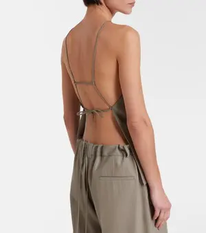 Calvin Klein Erin Wool-blend Top - Grey