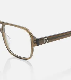 Fendi Ff Squared Aviator Eyeglasses