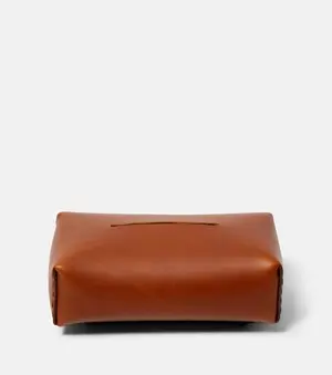 MICHAEL VERHEYDEN Niez Leather Tissue Holder - Brown
