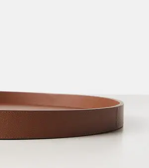 GIOBAGNARA Polo Large Leather Tray