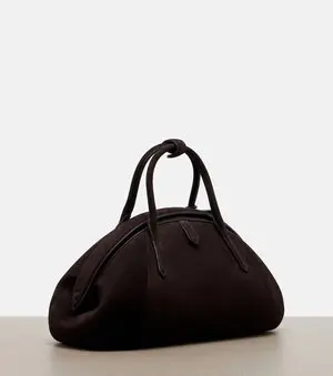 Alaïa Small Suede Top-handle Bag - Brown