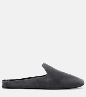 Max Mara Suede Mules - Grey