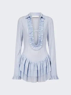 LUDOVIC DE SAINT SERNIN Ruffled Mini Dress