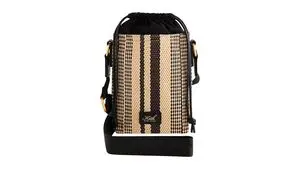 Kith Striped Raffia Drawstring Pouch