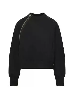 Sacai Asymmetric-zip Sponge Sweatshirt