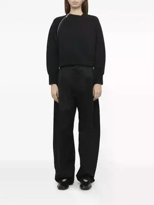 Sacai Asymmetric-zip Sponge Sweatshirt