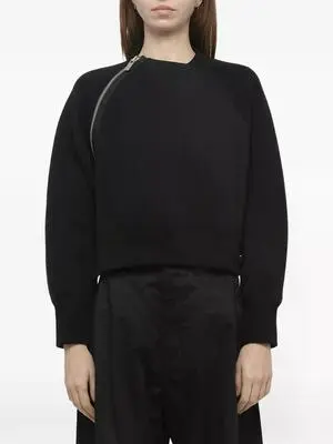 Sacai Asymmetric-zip Sponge Sweatshirt