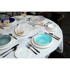 FORTESSA Blyss Bone China Low Dinner Bowl, Set Of 4