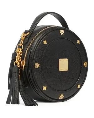 Mcm Pina Small Studded Leather Crossbody