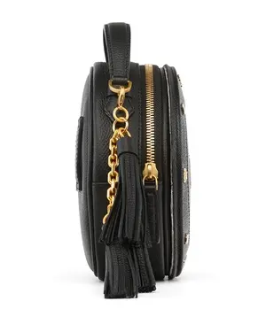 Mcm Pina Small Studded Leather Crossbody