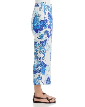 Johnny Was Cropped Linen Pants