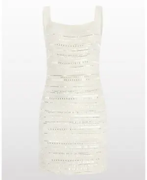 Jenny Packham Gigi Beaded Mini Dress - Ivory