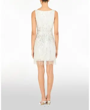 Jenny Packham Noella Sequin Embellished Fringed Mini Dress