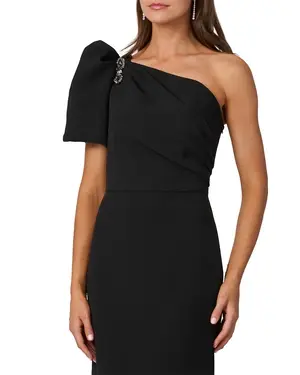 Shoshanna One-shoulder Embellished Maxi Dress