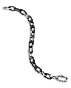 David Yurman Dy Madison Chain Bracelet - Black/silver