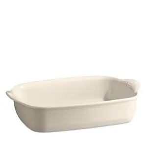 EMILE HENRY The Right Dish Rectangular Baker, 4.8 Qt - Ecru