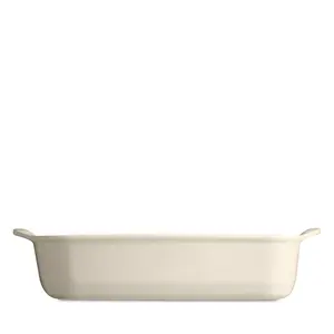 EMILE HENRY The Right Dish Rectangular Baker, 4.8 Qt - Ecru
