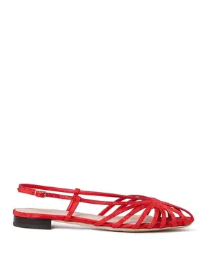 LOEFFLER RANDALL Devon Flat Sandals - Red