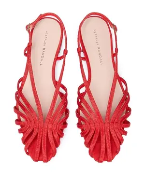 LOEFFLER RANDALL Devon Flat Sandals - Red