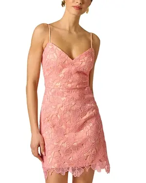 Adrianna Papell Lace Mini Dress
