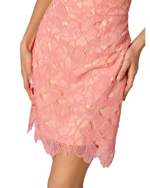 Adrianna Papell Lace Mini Dress