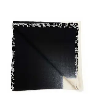 STUDIO VARIOUSLY Handwoven Ink Soft Merino Throw Blanket - Black
