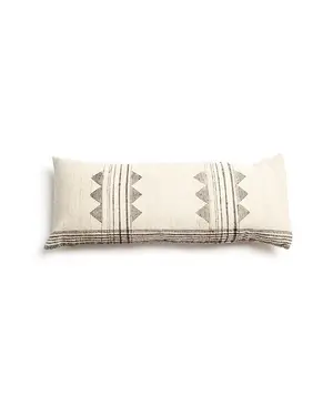 STUDIO VARIOUSLY Kora Artisanal Handwoven Lumbar Pillow Cover Only - Ivory