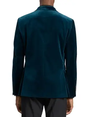 Ted Baker London Webster Velvet Blazer - Teal