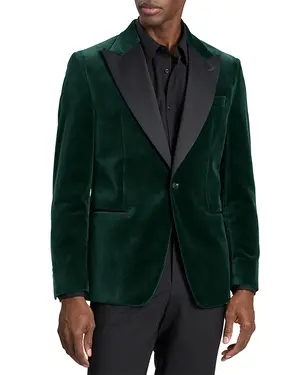 Ted Baker London Webster Modern Velvet Jacket - Green